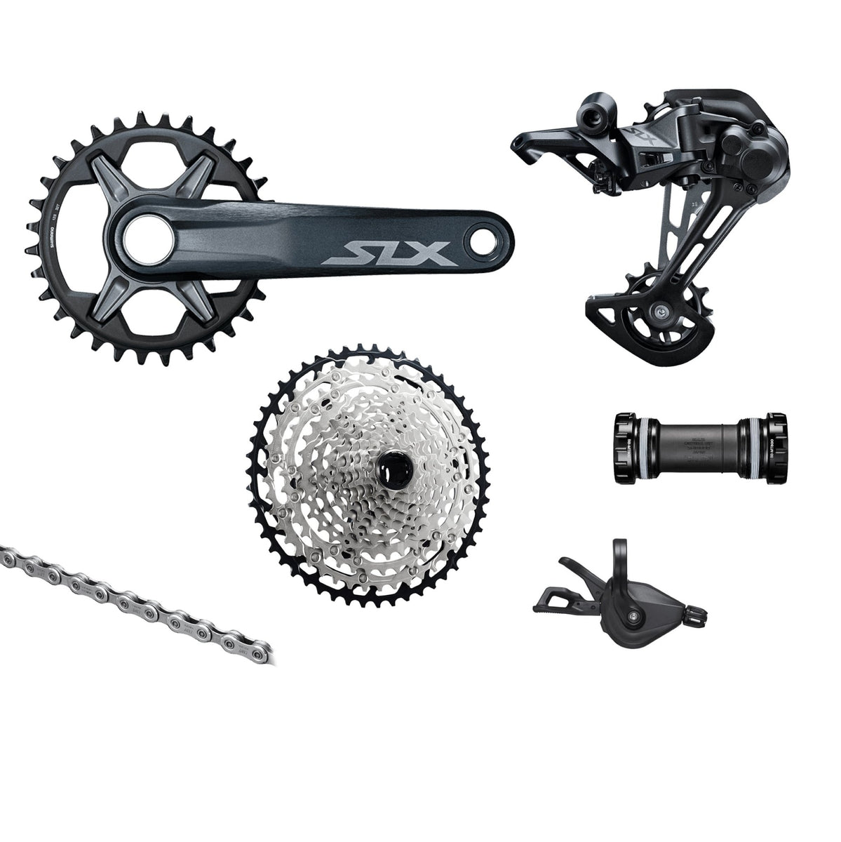 Shimano SLX M7100 Groupset, 1x12, with crankset | Bikecomponents.ca